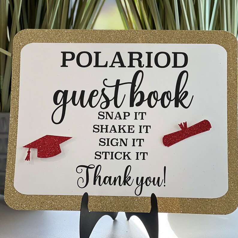 Polaroid Party Sign Graduation Sign Picture Table Sign - Etsy