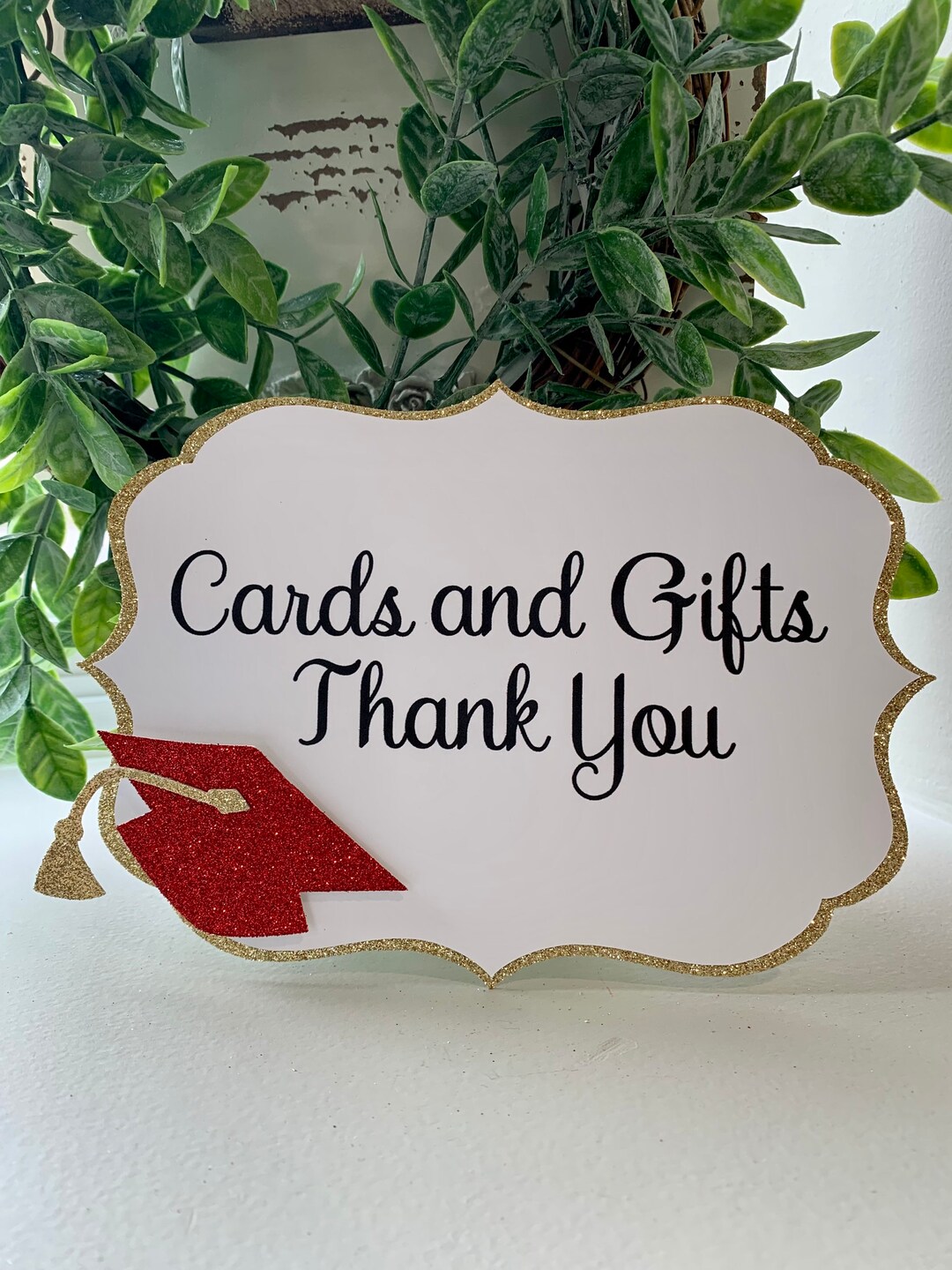 Cards and Gifts - Graduation Table Candy Buffet Sign - Candy Table Sign ...