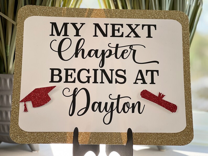 My Next Chapter Starts at Graduation Table Sign Graduation - Etsy