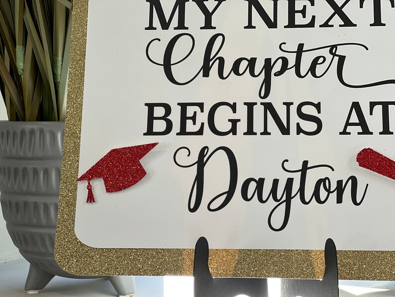 My Next Chapter Starts at Graduation Table Sign Graduation - Etsy