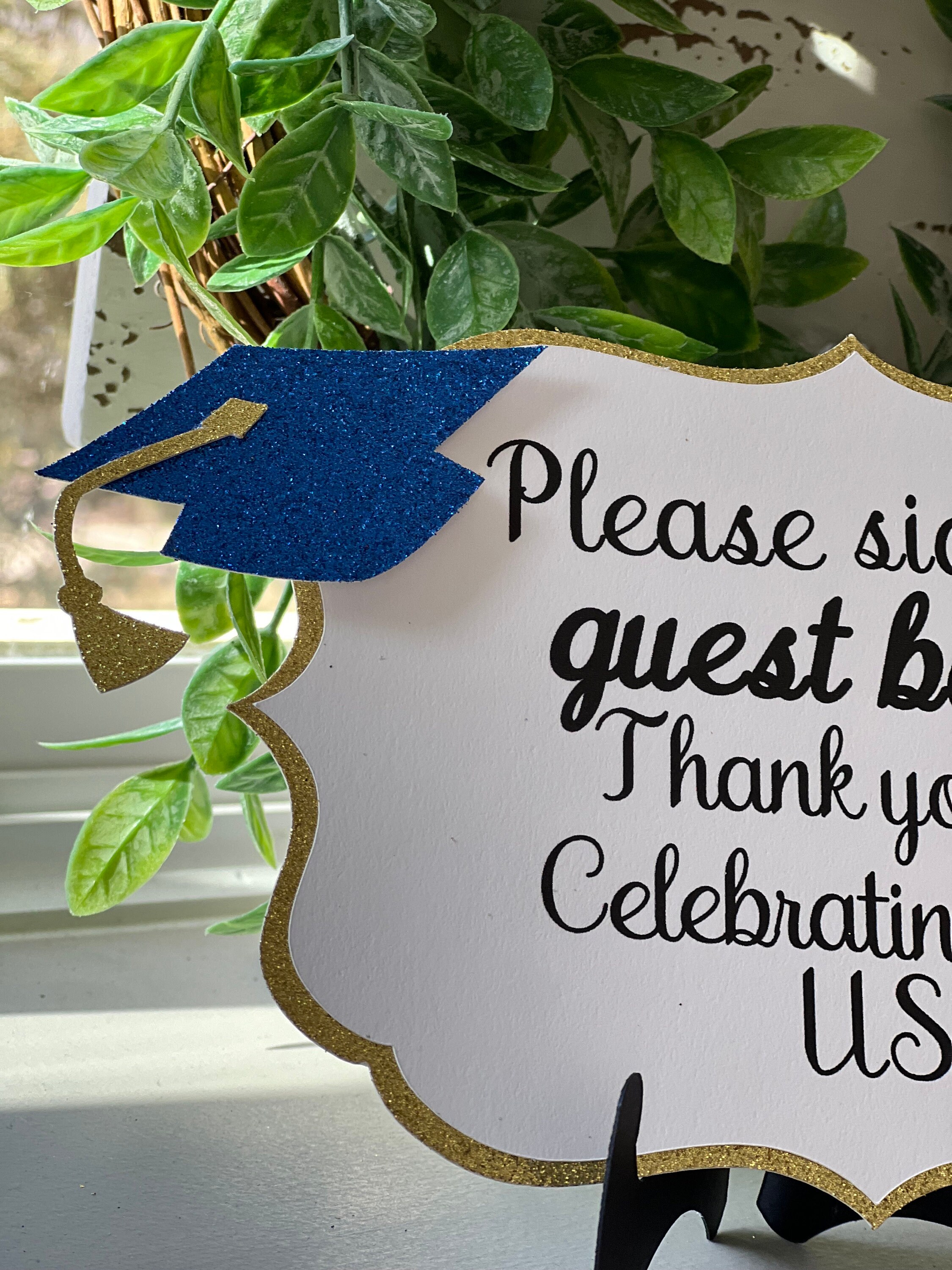 Graduation Guest Sign - Please Sign the Guest Book Sign - Graduation ...