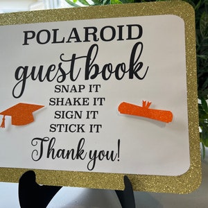 Polaroid Party Sign - Graduation Sign - Picture Table Sign - 10x8 ...