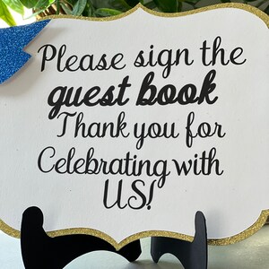 Graduation Guest Sign - Please Sign the Guest Book Sign - Graduation ...