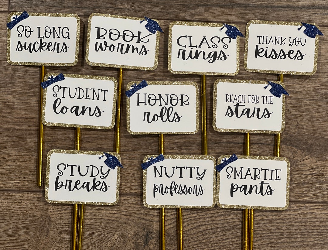 Candy Buffet Sign - Graduation Candy Bar -graduation Party Favors ...