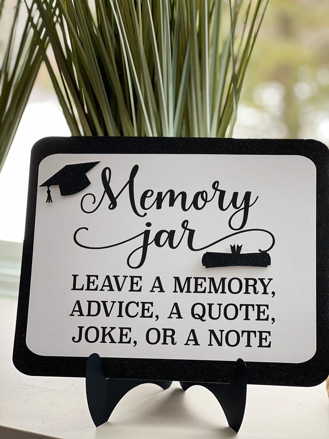 Graduation Memory Jar Tag - Graduation Party Idea - Memory Tag 10x8 ...