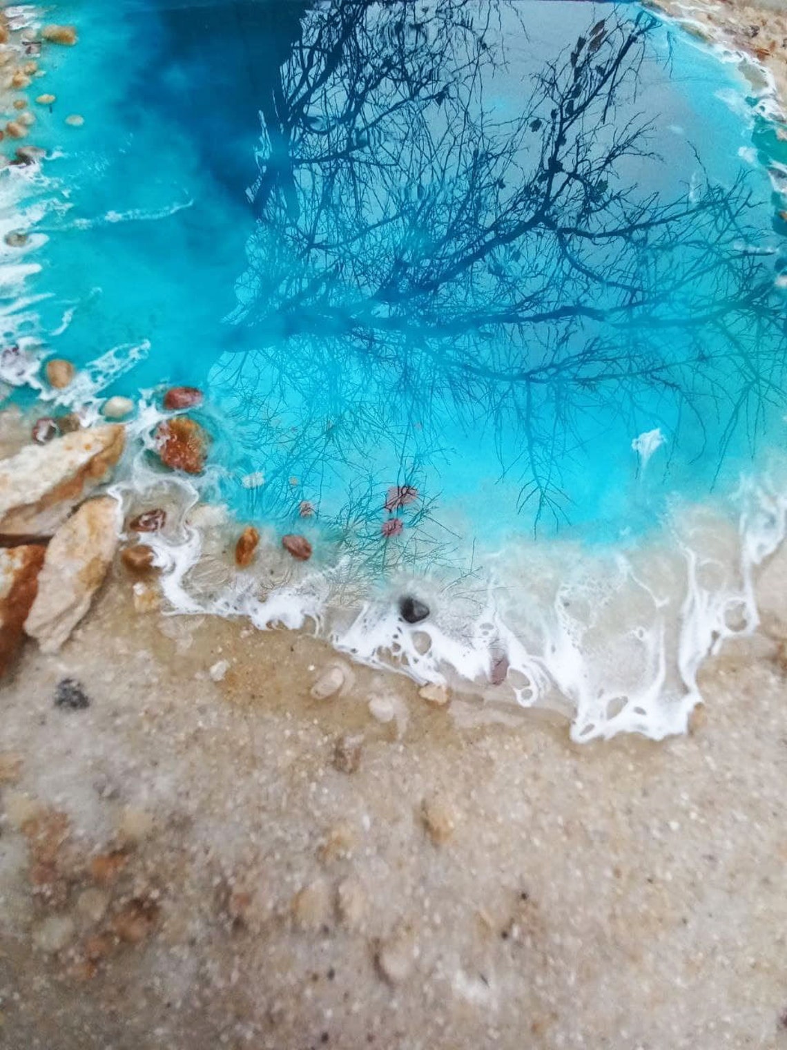 3d Ocean Resin Art Resin Ocean Wave Modern Resin Art Sea | Etsy