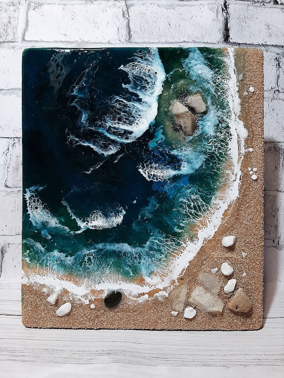 Pictures of the Ocean Epoxy Painting Epoxy Resin Art Ocean | Etsy