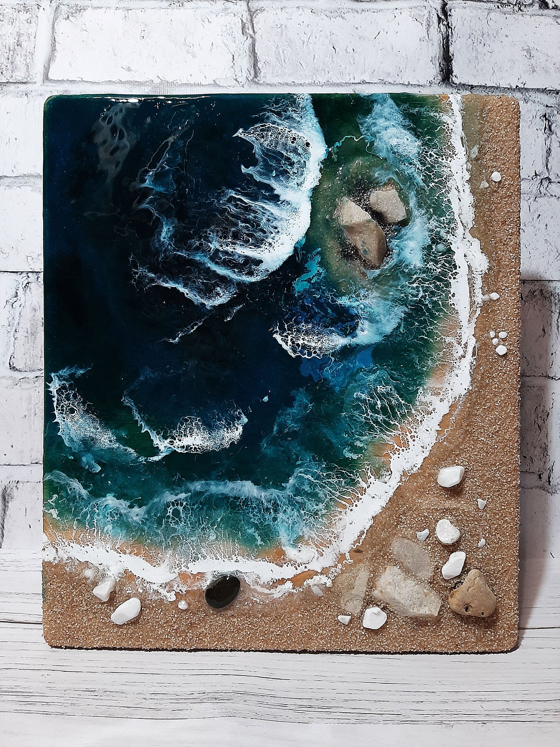 Pictures of the Ocean Epoxy Painting Epoxy Resin Art Ocean - Etsy Australia