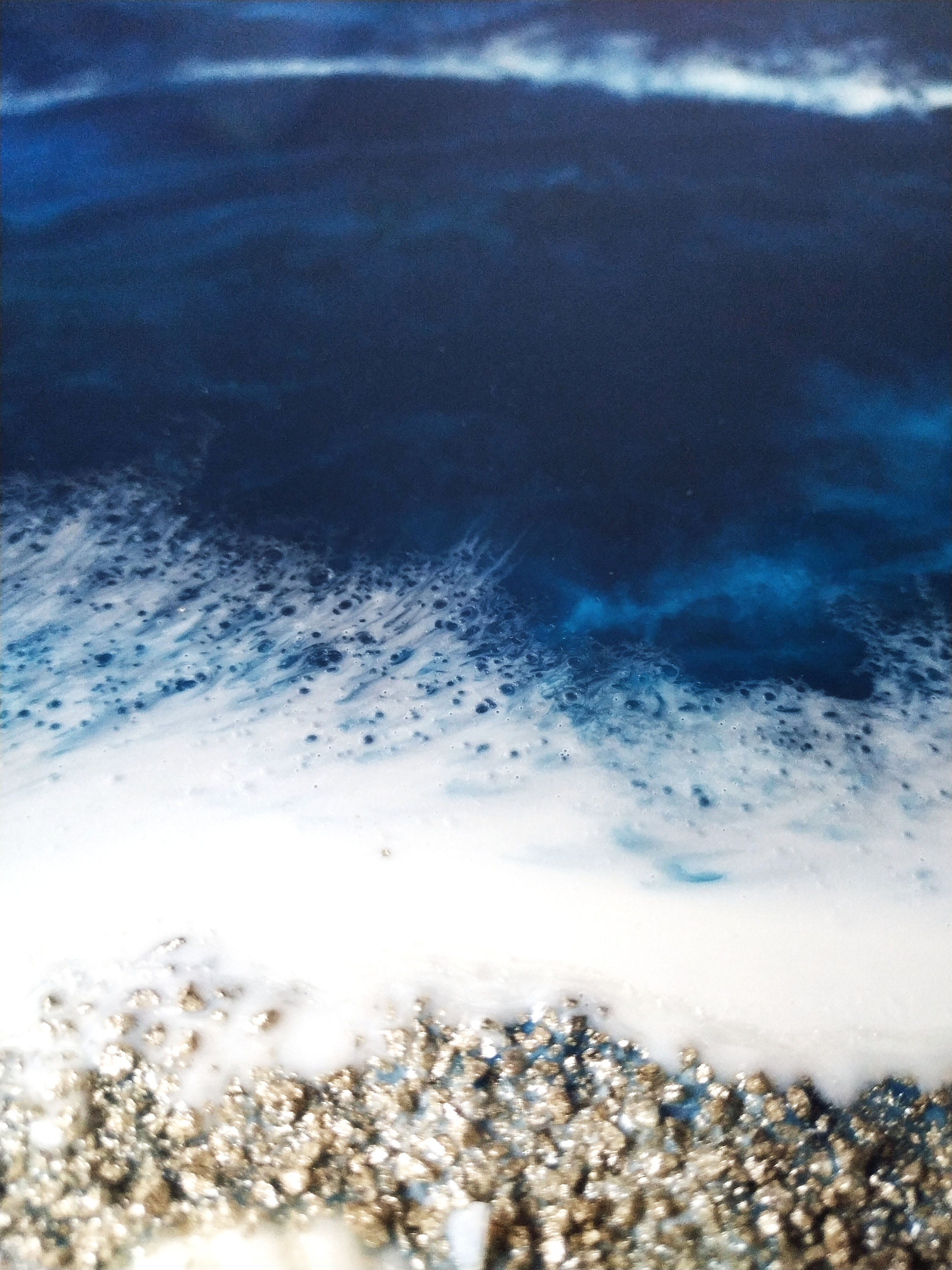 Beach Resin Painting 3D Resin Seascape Sea Wave Small Wall - Etsy