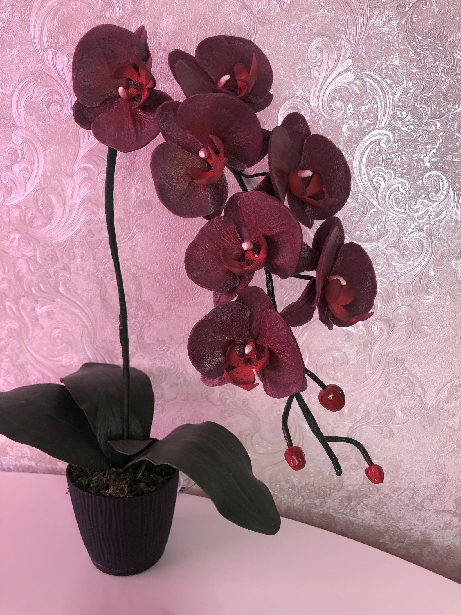 Big Flower Lamp, Orchid Floor Lamp, Luminous Flower, Bedroom Floor Lamp ...