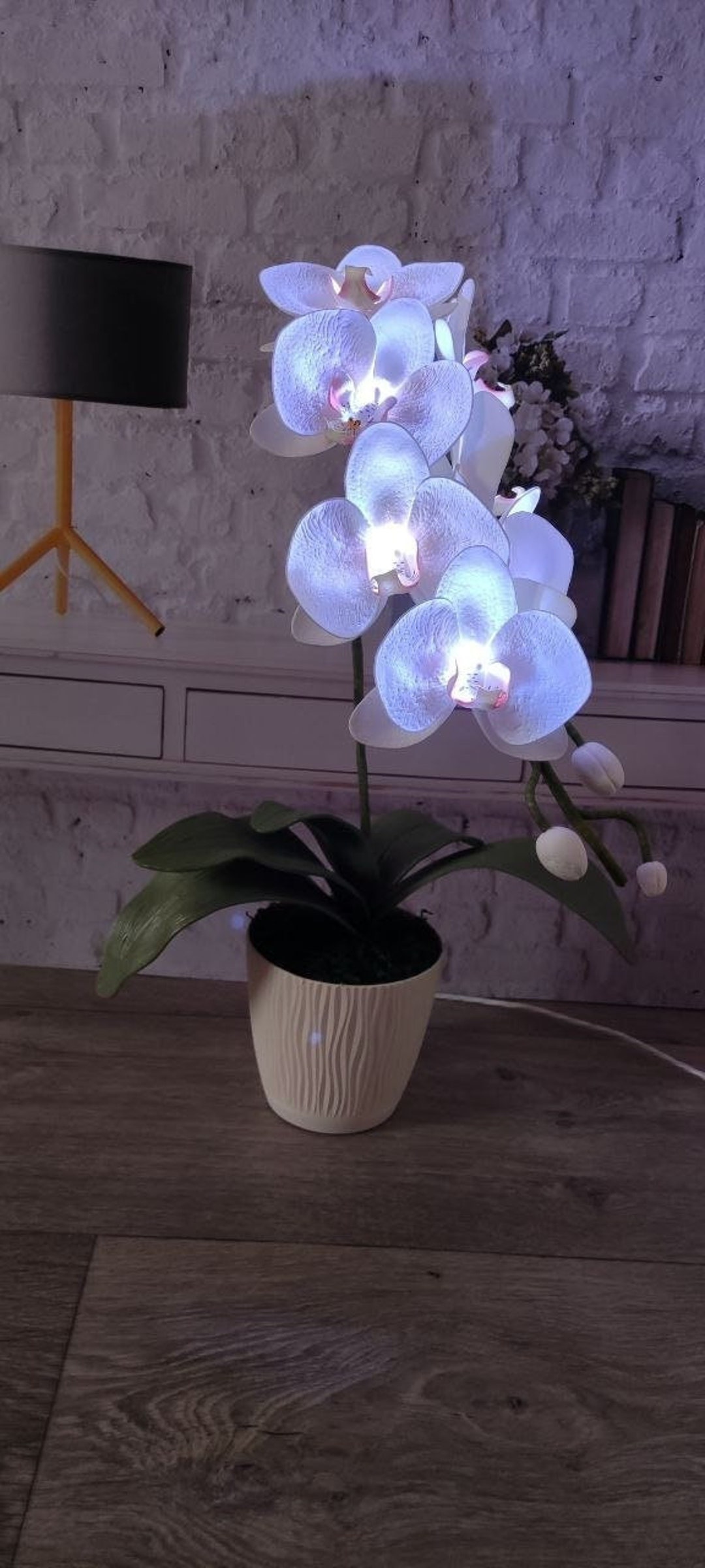 Big Flower Lamp, Orchid Floor Lamp, Luminous Flower, Bedroom Floor Lamp ...