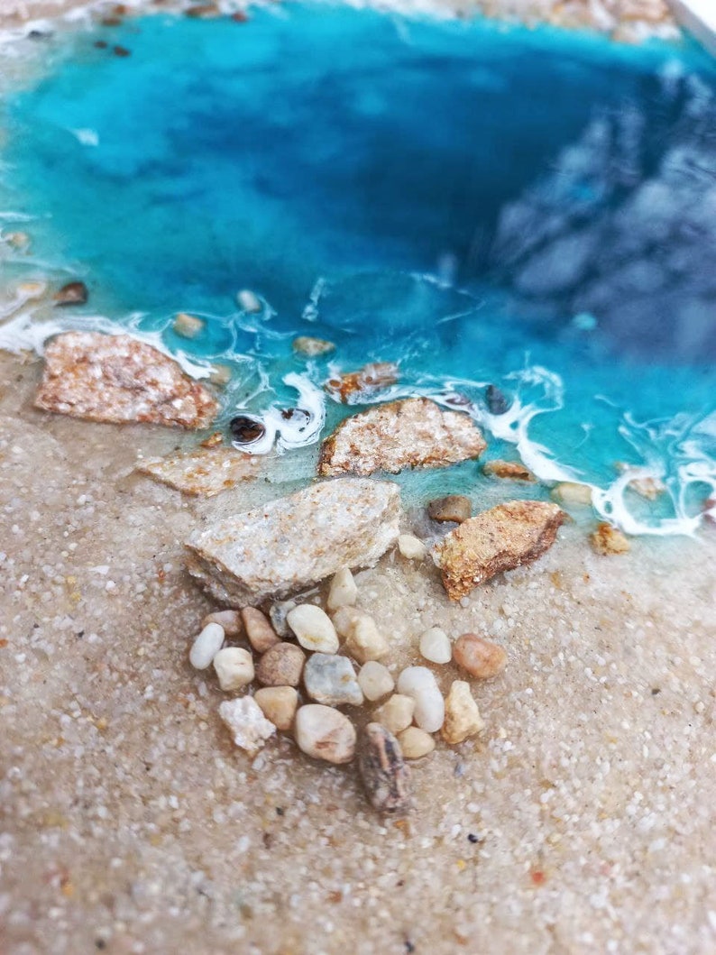 3d Ocean Resin Art Resin Ocean Wave Modern Resin Art Sea - Etsy