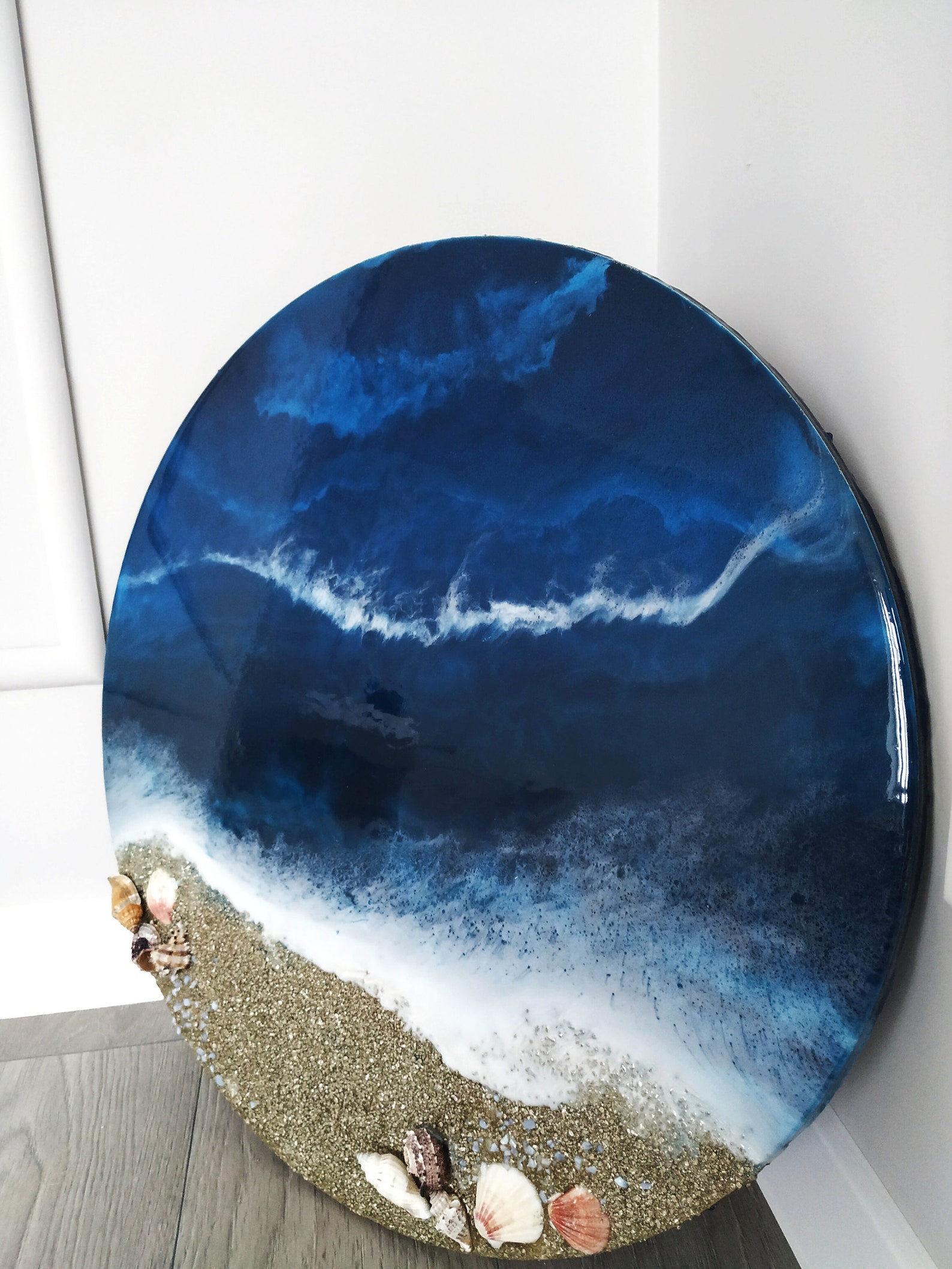 Beach Resin Painting 3D Resin Seascape Sea Wave Small Wall - Etsy