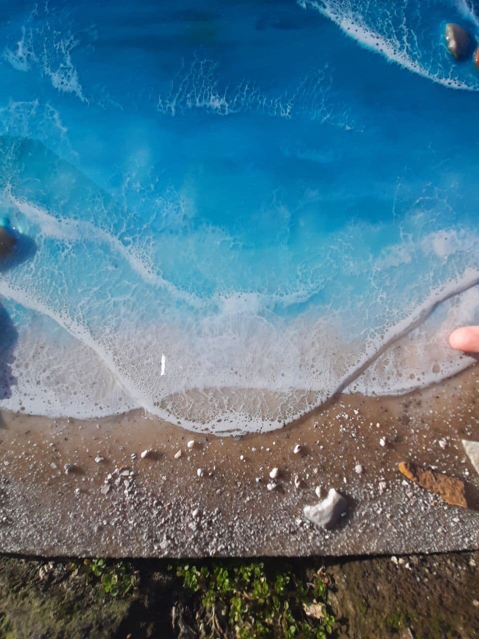 Custom Original Sea Painting Sea Beach Resin Art Painting 3D - Etsy