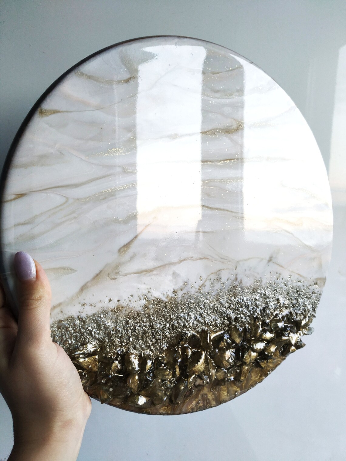 Crystal Geode Painting Agate Geode Art Gold Geode Resin - Etsy