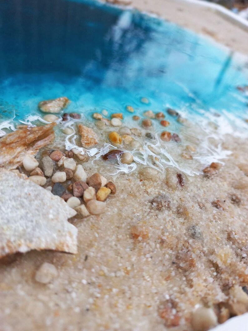 3d Ocean Resin Art Resin Ocean Wave Modern Resin Art Sea - Etsy