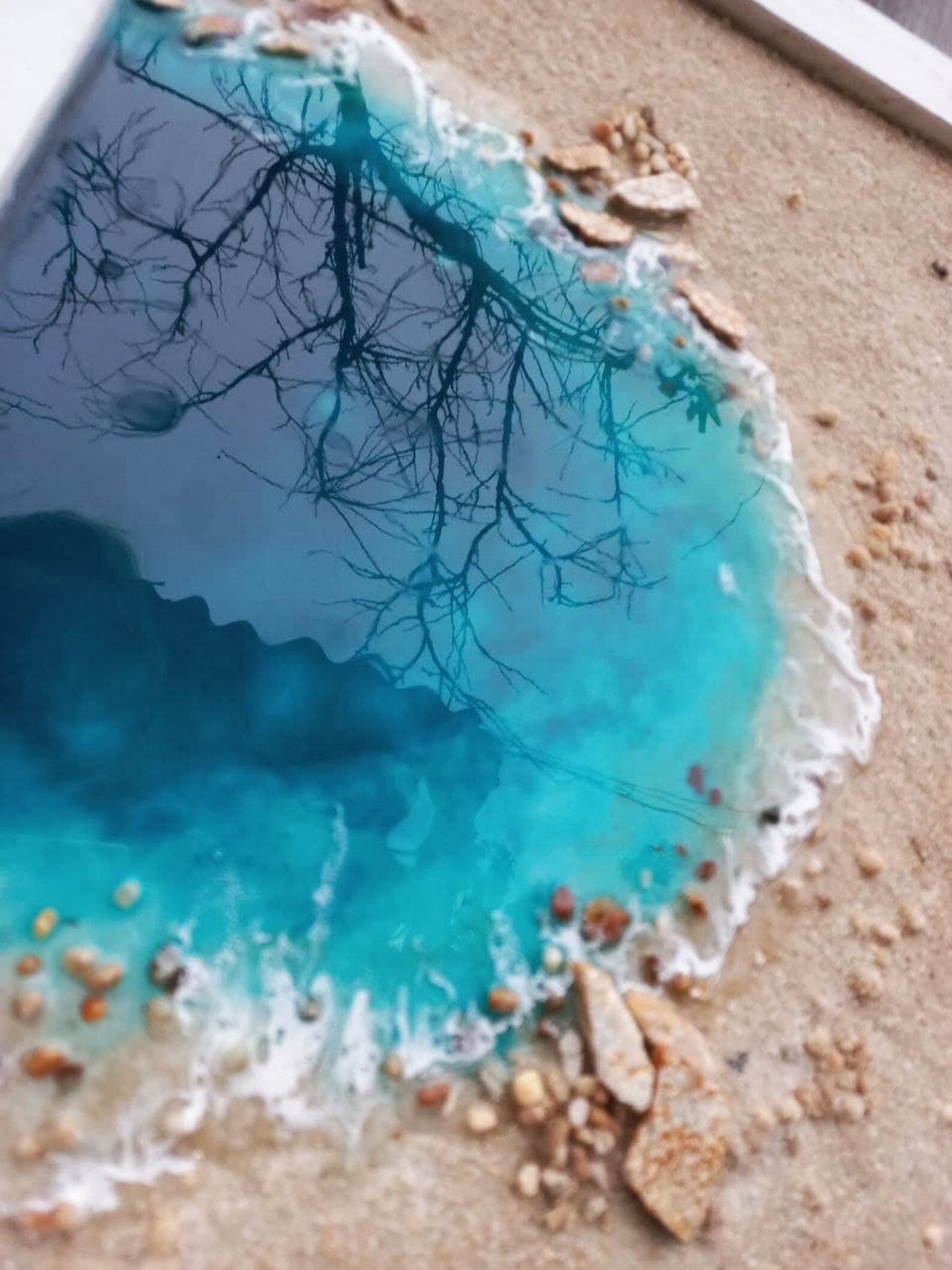 3d Ocean Resin Art Resin Ocean Wave Modern Resin Art Sea - Etsy