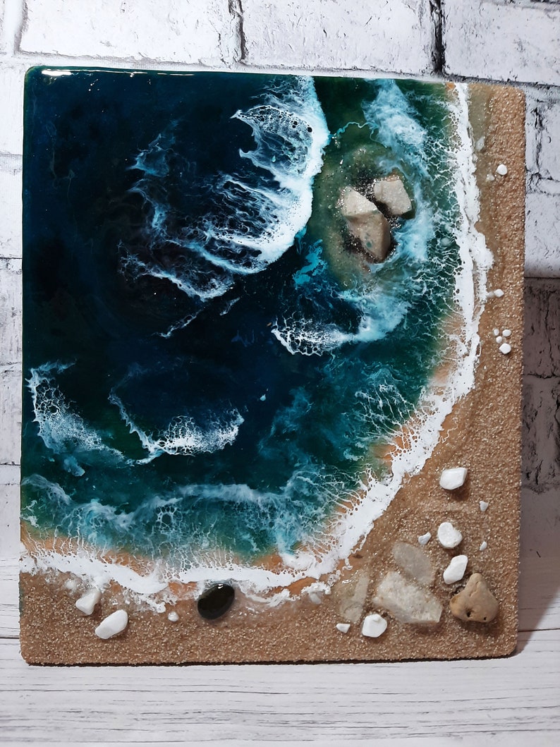 Pictures of the Ocean Epoxy Painting Epoxy Resin Art Ocean | Etsy