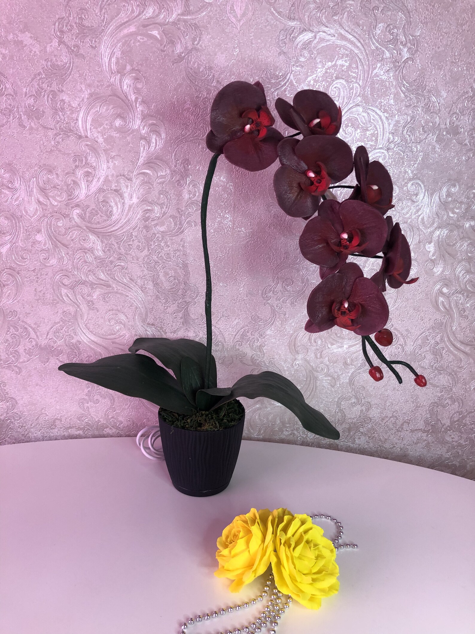 Big Flower Lamp, Orchid Floor Lamp, Luminous Flower, Bedroom Floor Lamp ...