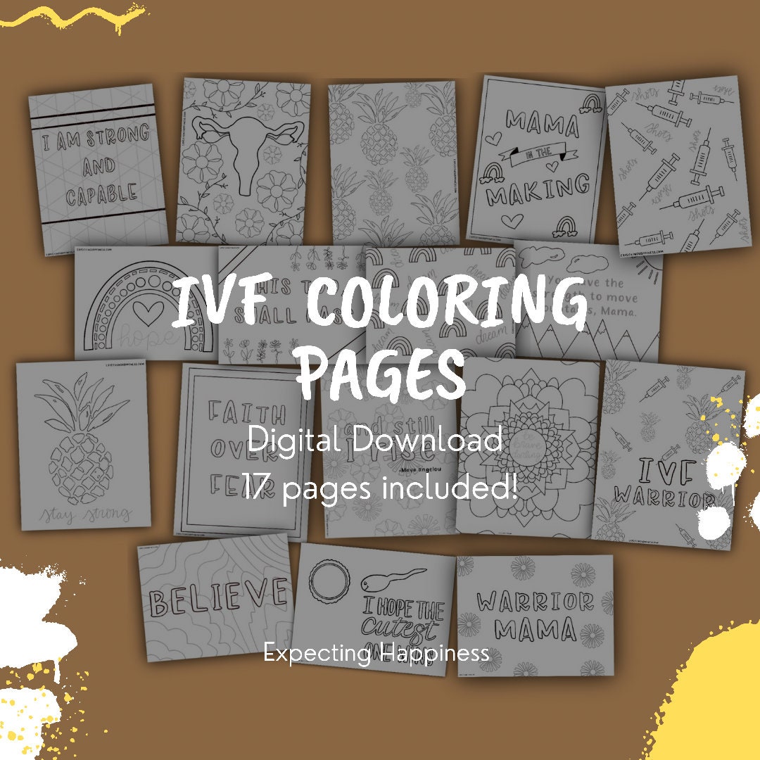 IVF Coloring Pages - Etsy