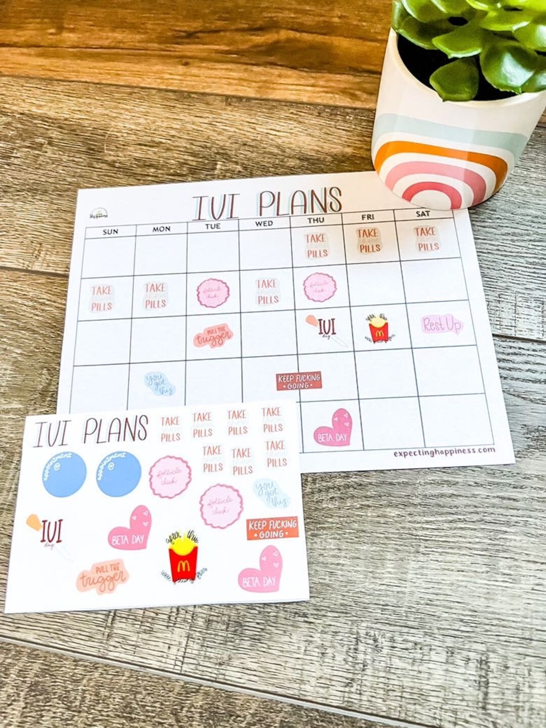DIGITAL IUI Planner Set, Fertility - Etsy
