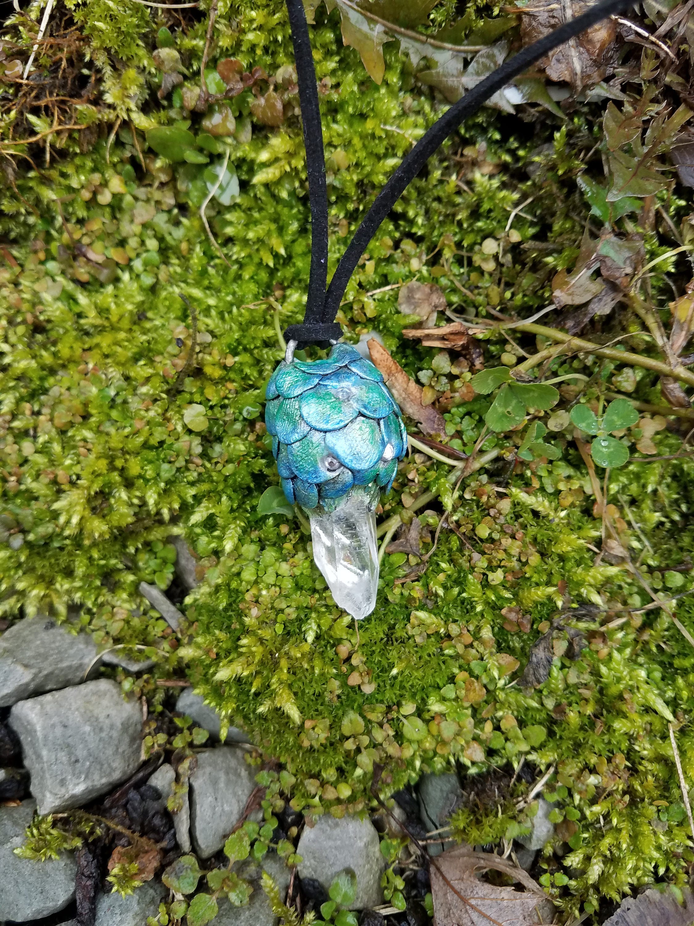 Dragon Egg Quartz Amulet - Etsy