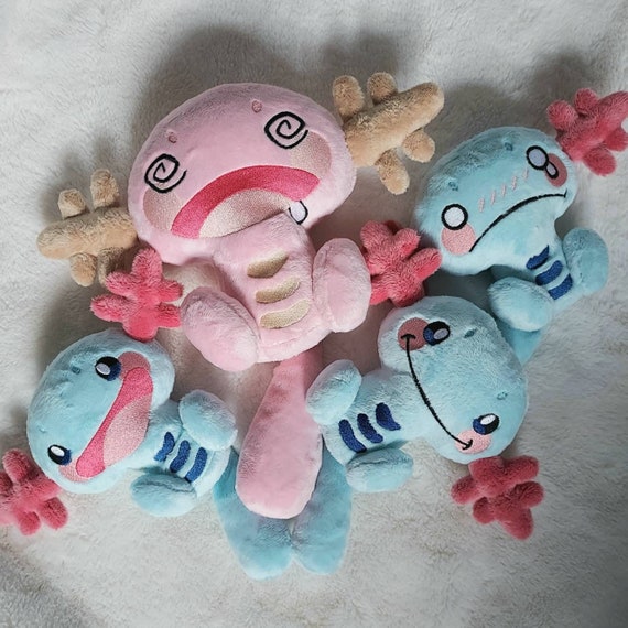 Axolotl Plush Amphibian Plush Kawaii Plush Blue Teddy Blue | Etsy