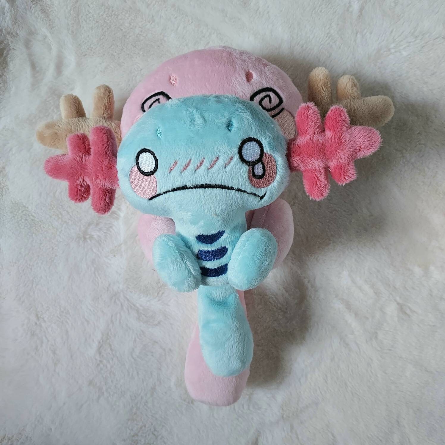 Axolotl Plush Amphibian Plush Kawaii Plush Blue Teddy Blue | Etsy