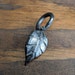 Hand Forged Leaf Keychain Pendant - Etsy