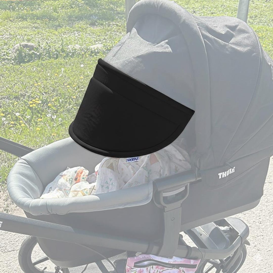 Urban Glide Bassinet Canopy Extension, Black, Sun Shade and Wind ...