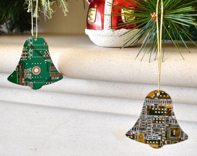 Circuit Board Christmas Bell Decoration, Computer Geek Christmas Gifts ...