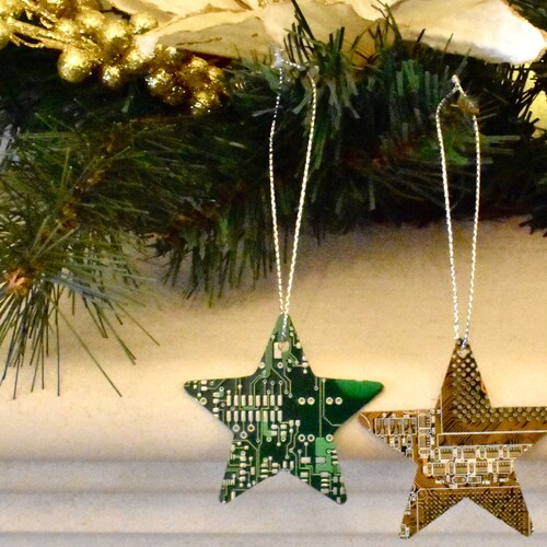 Circuit Board Christmas Tree Decoration Computer Gifts Eco | Etsy