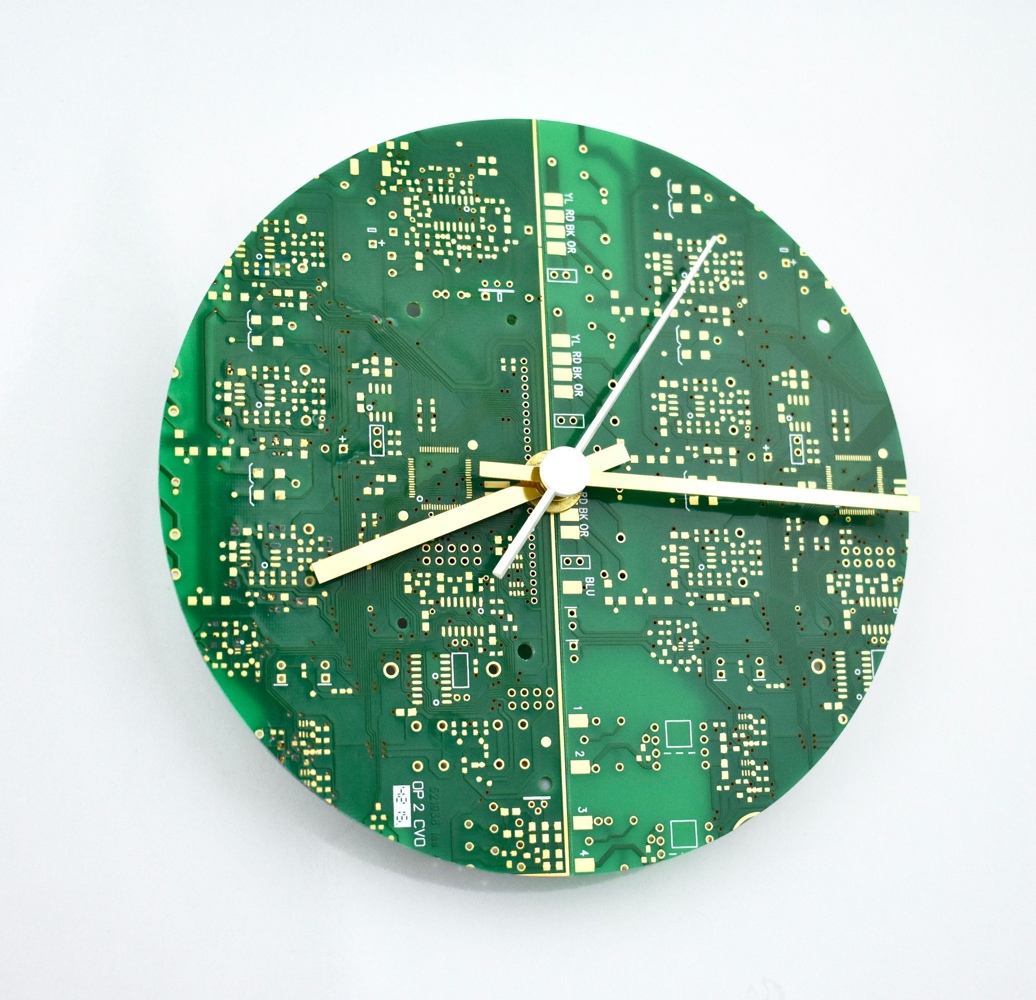 Circuit Board Wall Clock Circular Tech Accessory Office - Etsy