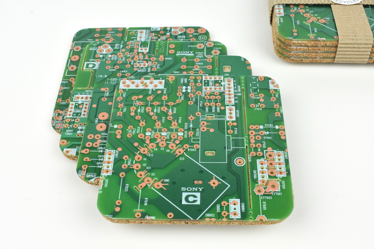 Circuit Board Coasters Set of 4 Geeky Christmas Gift - Etsy