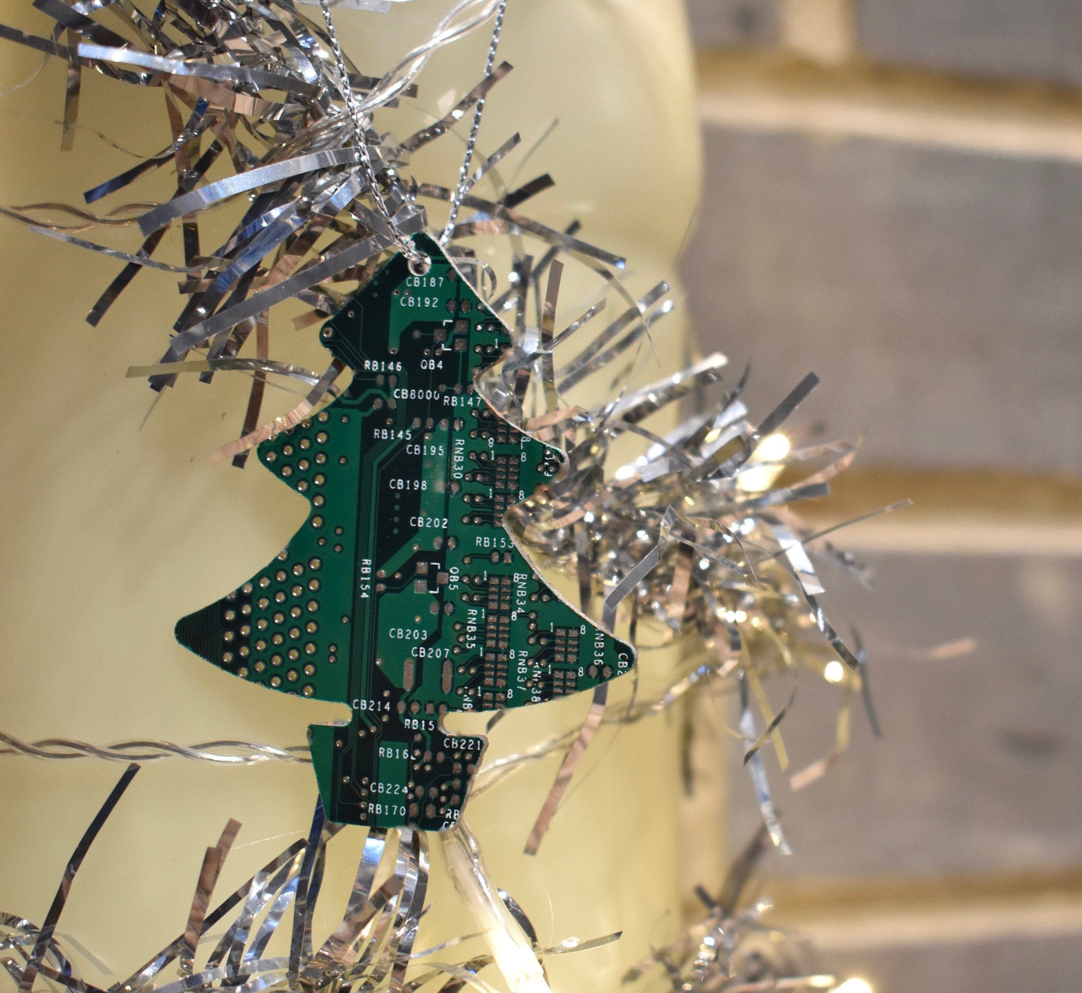 Circuit Board Christmas Tree Decoration Computer Gifts Eco | Etsy