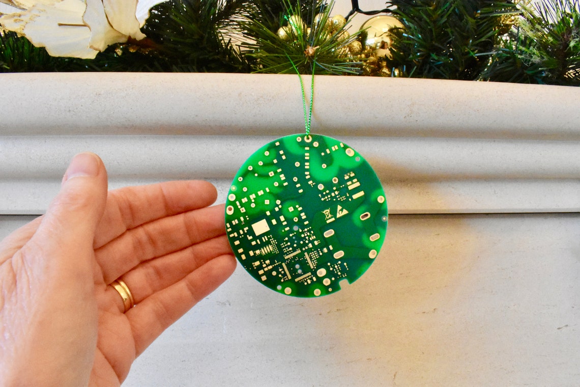 Circuit Board Christmas Tree Decoration Computer Geek Xmas - Etsy