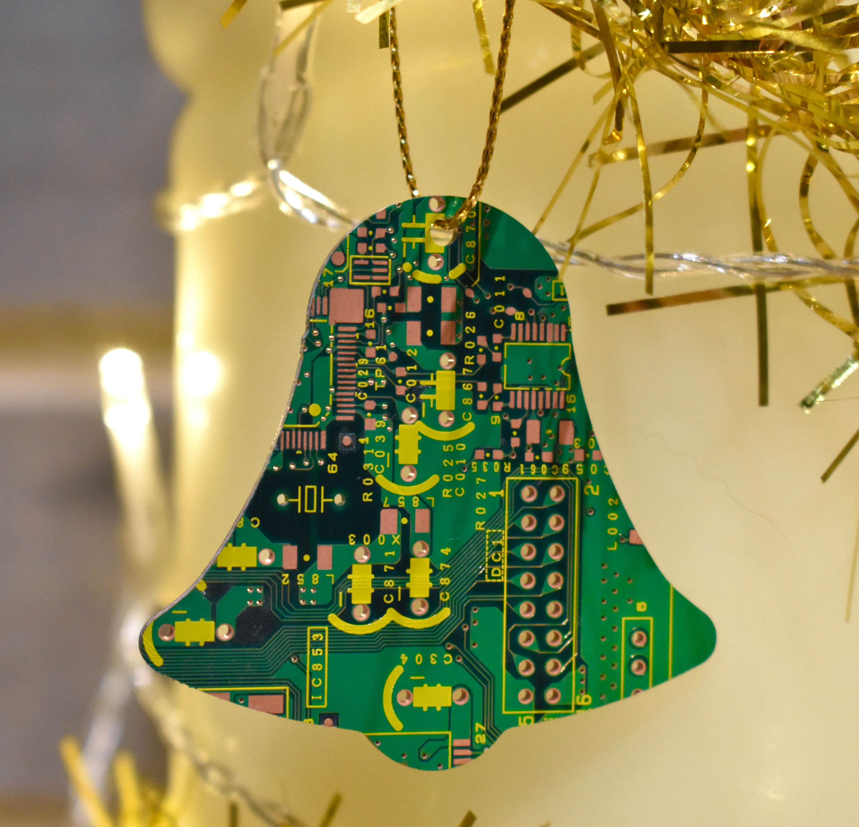 Circuit Board Christmas Bell Decoration Ornament Computer | Etsy