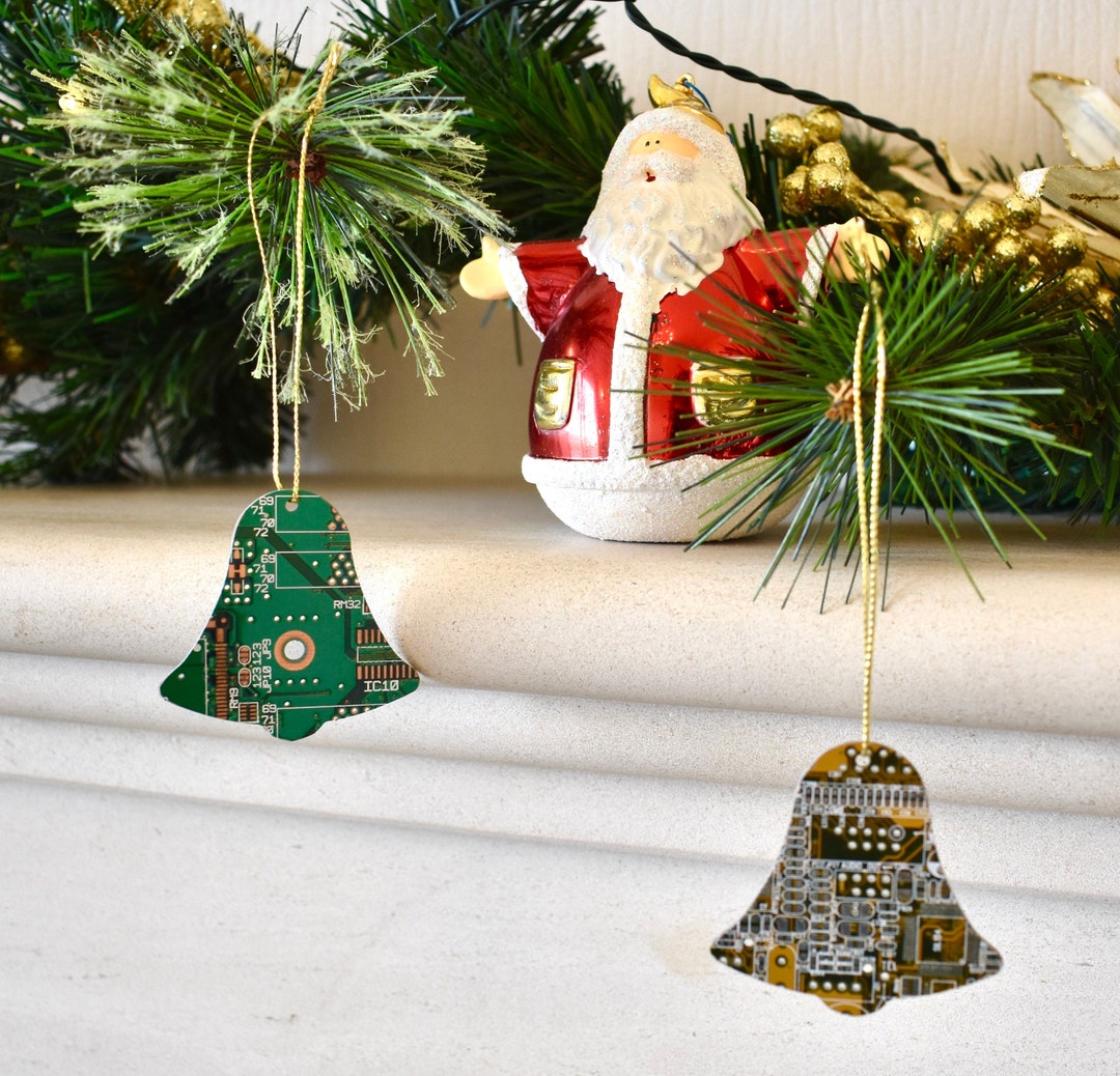 Circuit Board Christmas Bell Decoration, Computer Geek Gifts, Techie ...