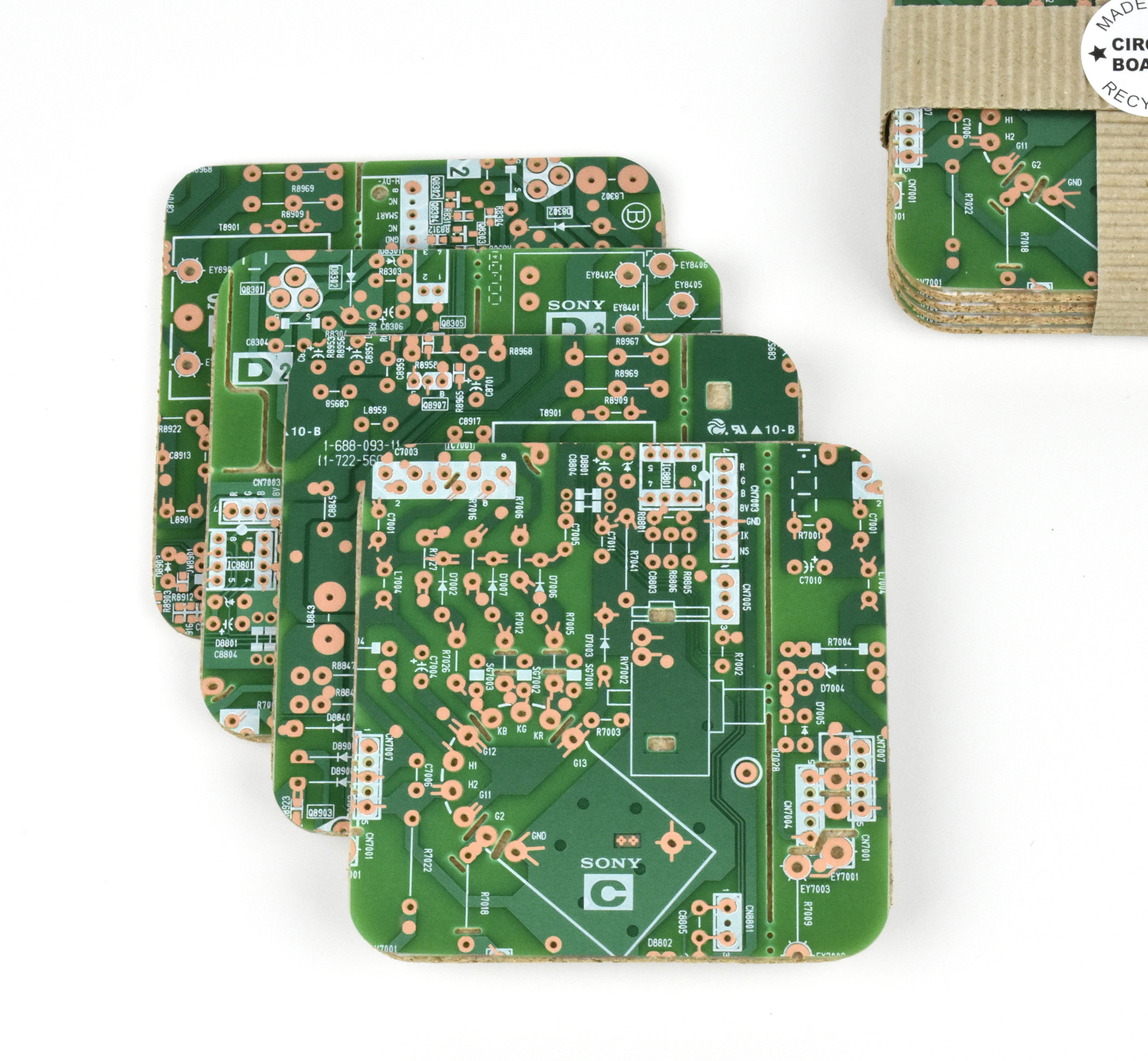 Circuit Board Coasters Set of 4 Geeky Christmas Gift - Etsy UK