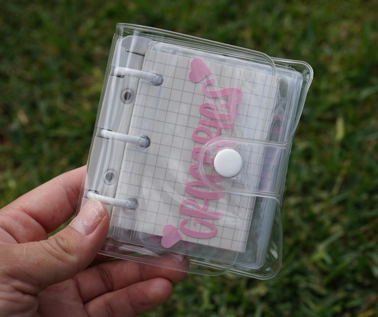 A8 Mini Budget 3 Ring Binder, 5 Pockets Sleeves, 3 Ring Pocket Size ...