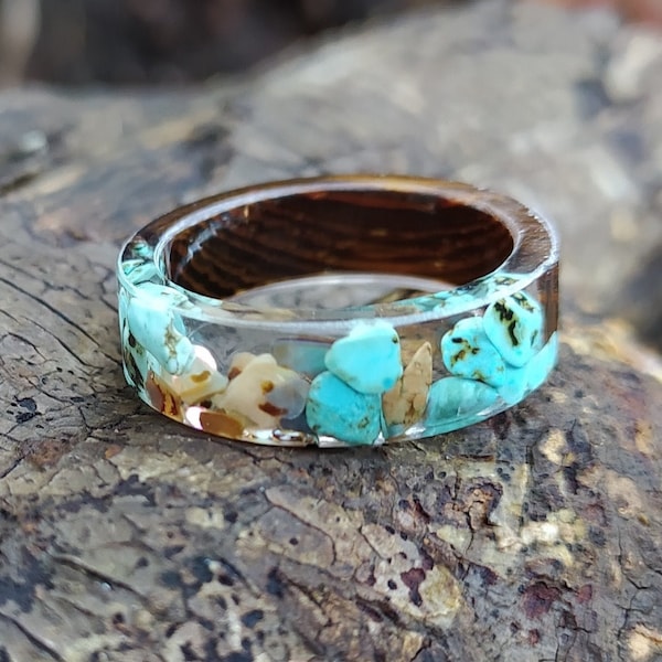 Epoxy Resin Wedding Ring - Etsy