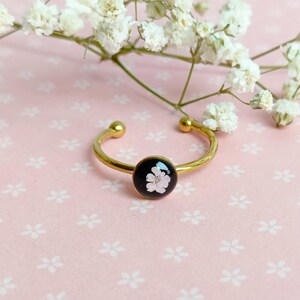 Pressed Flower Ring for Daughter, Cottagecore Graduation Gift, Dainty ...