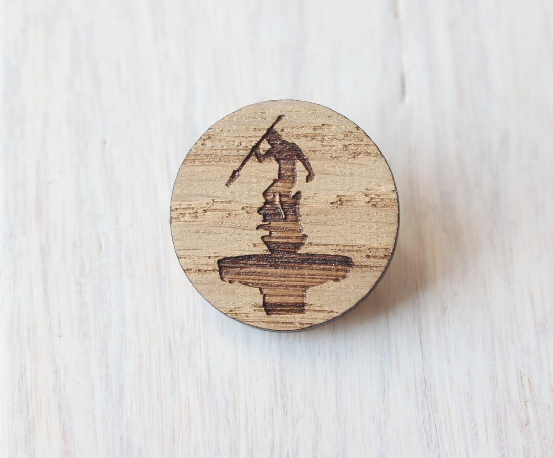 Poseidon Neptune Laser Cut Woody Personalized Custom Sailor Pin, Best ...