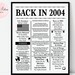 EDITABLE 2008 Birthday Back in 2008 Birthday Poster Fun Facts 2008 ...