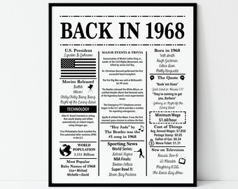 1968 Poster | Etsy