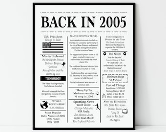Back in 2005 Poster | Etsy
