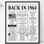1968 Back in 1968 Fun Facts 1968 Trivia Birthday Sign 1968 16x20, 8x10 ...