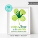 EDITABLE Cutest Clover in the Patch Handprint Craft St. Patrick's Day ...