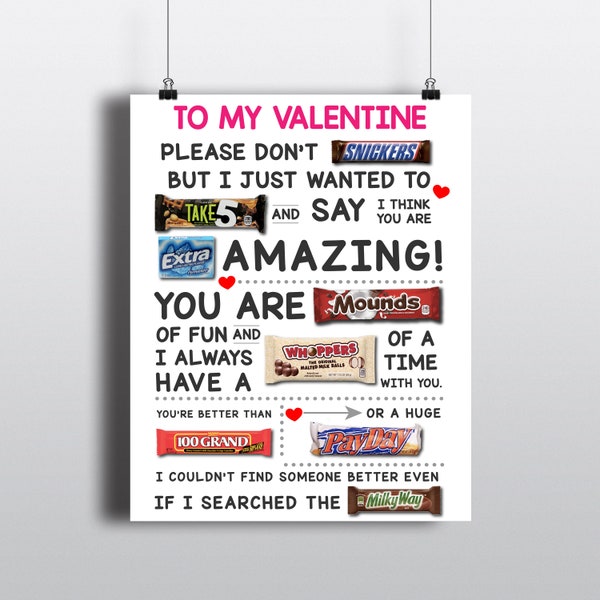 Funny Valentines Candy - Etsy