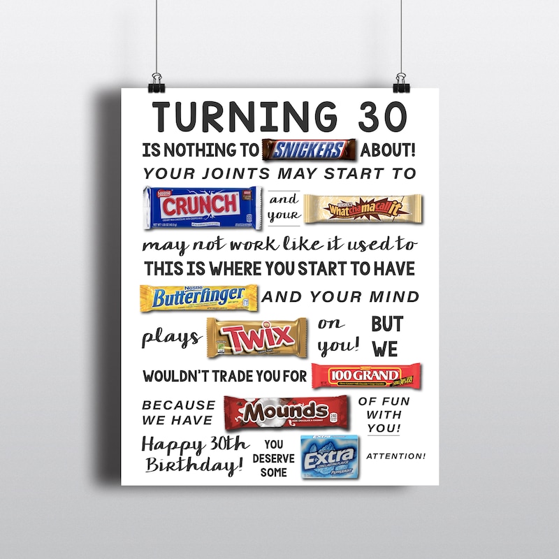 30th Birthday Ideas - Etsy